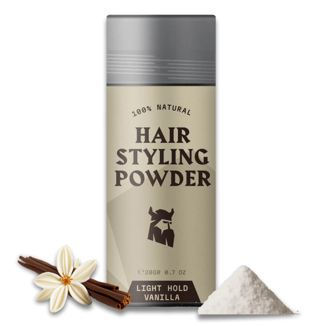 Hair Styling Powder for Men - Light Hold & Vanilla Scent | Viking ...