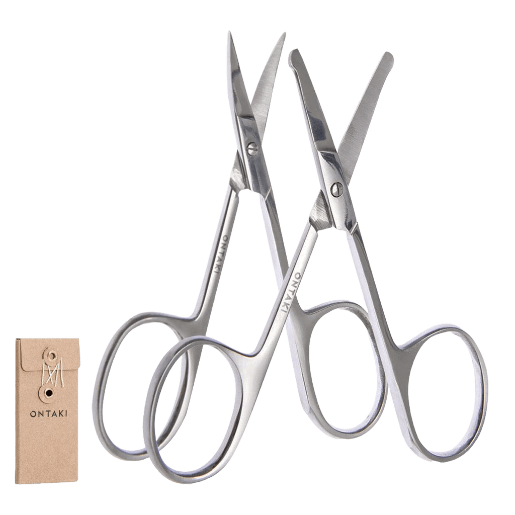 Facial Hair Grooming Scissors - ONTAKI 2-Pack for Precise Trimming – Striking Viking