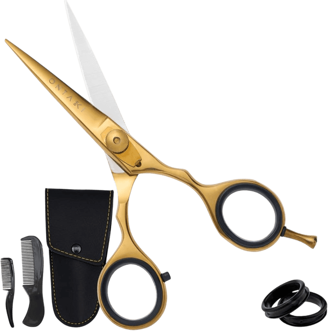 Beard & Hair Scissors – 5.5" Premium Japanese Steel for Precision Grooming – Striking Viking